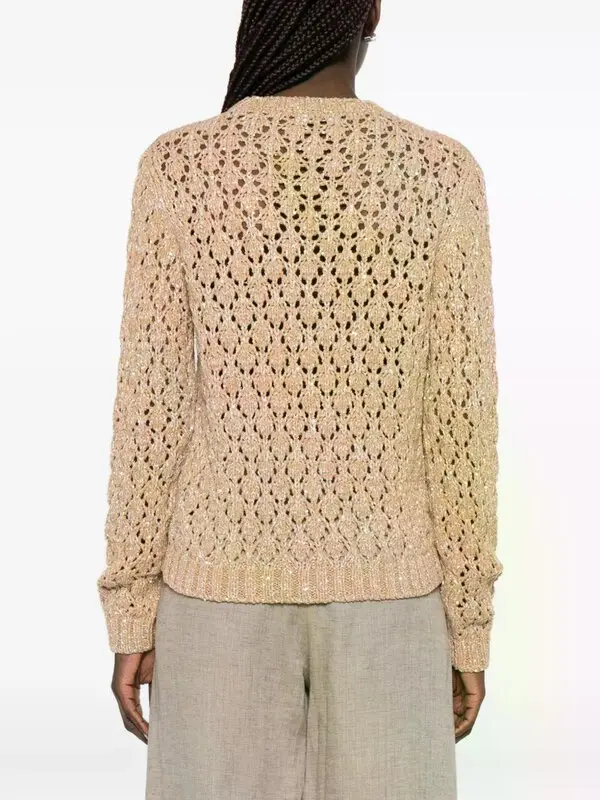 Fabiana Filippi Openwork Knit Sweater - Neutrals
