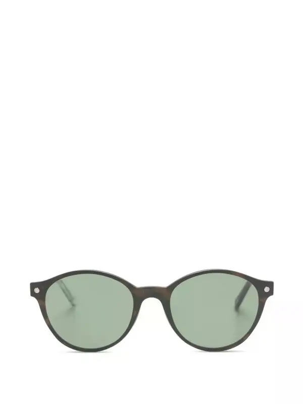 SNOB Cicinin Round-frame Sunglasses - Brown