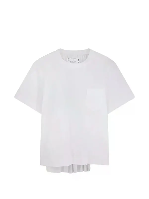 Sacai Pocket Pleated T-shirt - White