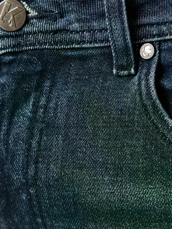 Karl Lagerfeld Logo Patch Jeans - Blue
