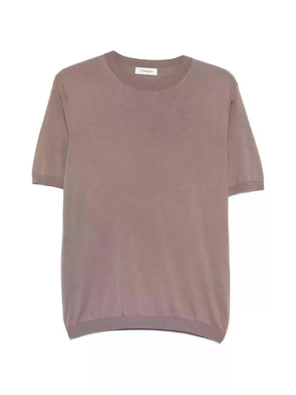 KANGRA Short-sleeve Crew-neck T-shirt - Brown