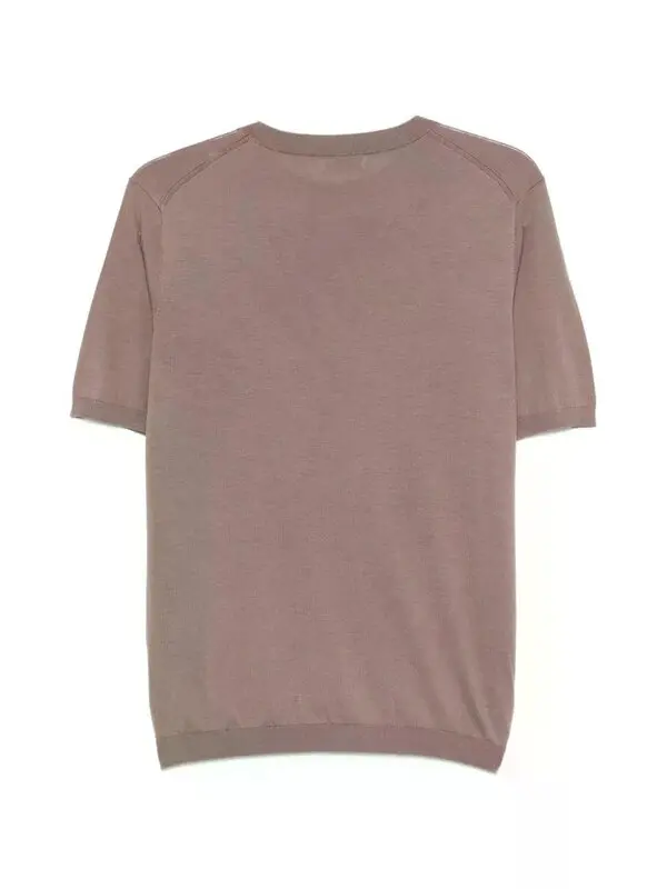 KANGRA Short-sleeve Crew-neck T-shirt - Brown
