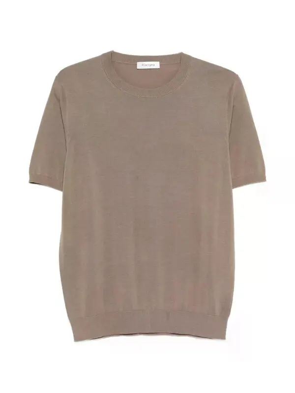 KANGRA Short-sleeve Crew-neck T-shirt - Neutrals