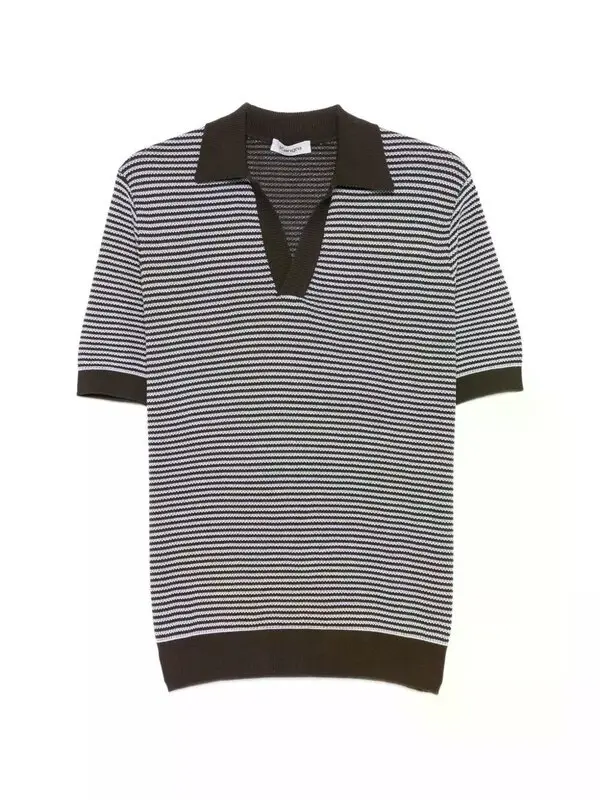 KANGRA Striped T-shirt - Brown