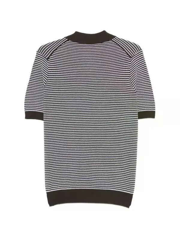 KANGRA Striped T-shirt - Brown