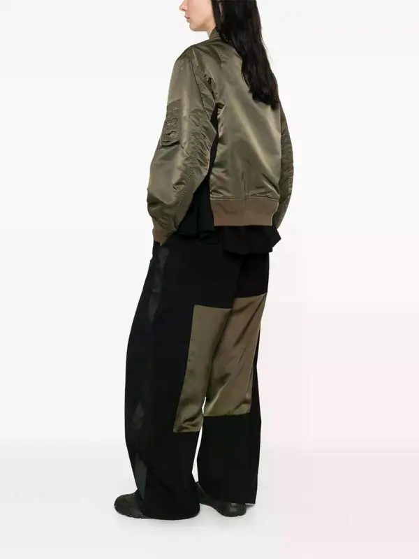 Sacai Panelled Trousers - Black