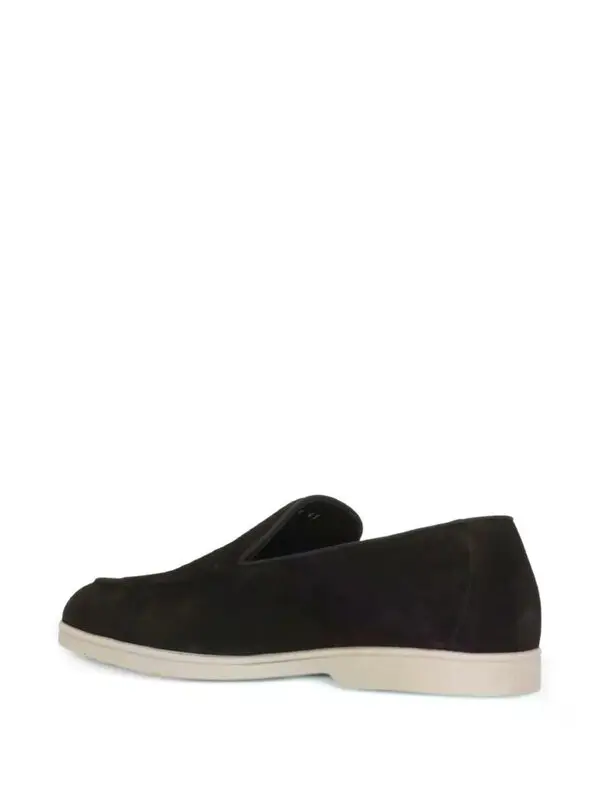 DOUCAL'S Flat Leather Loafers - Brown