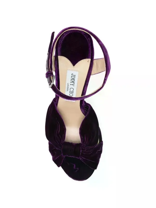 JIMMY CHOO Ankle-strap Platform Sandals - Purple