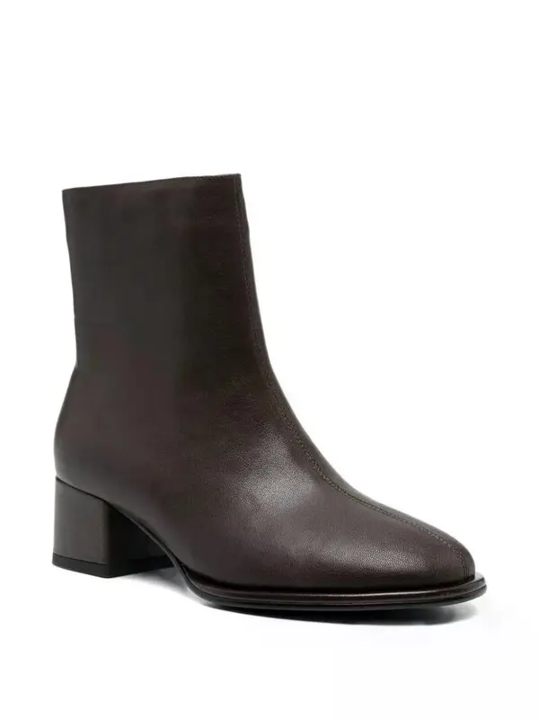LINDA BAUMANN Leather Ankle Boots