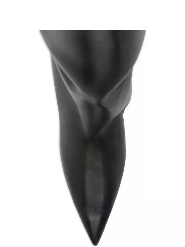 JIL SANDER Leather Knee-high Boots - Black