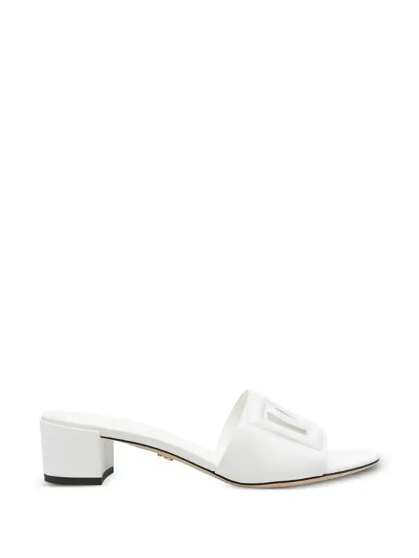 Dolce & Gabbana Millennials Leather Sandals - White