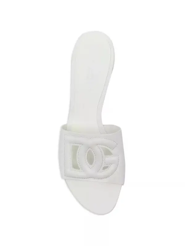 Dolce & Gabbana Millennials Leather Sandals - White