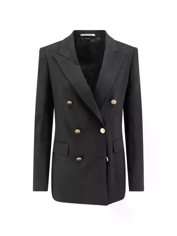 Tagliatore Buttoned Tailored Blazer - Black