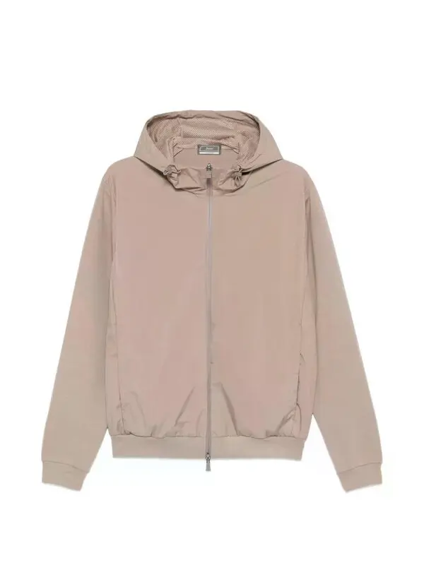 Herno Hooded Zip Jacket - Neutrals