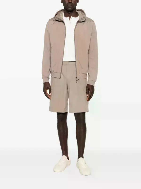 Herno Hooded Zip Jacket - Neutrals