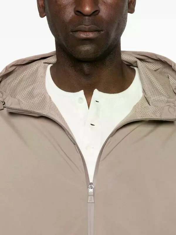 Herno Hooded Zip Jacket - Neutrals