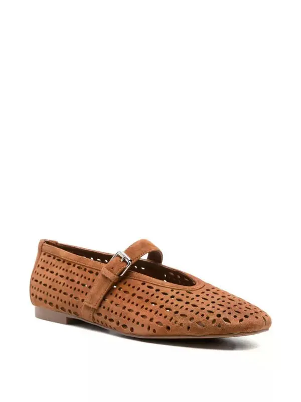 BIBI LOU Maia Cutout Flat Pumps - Brown
