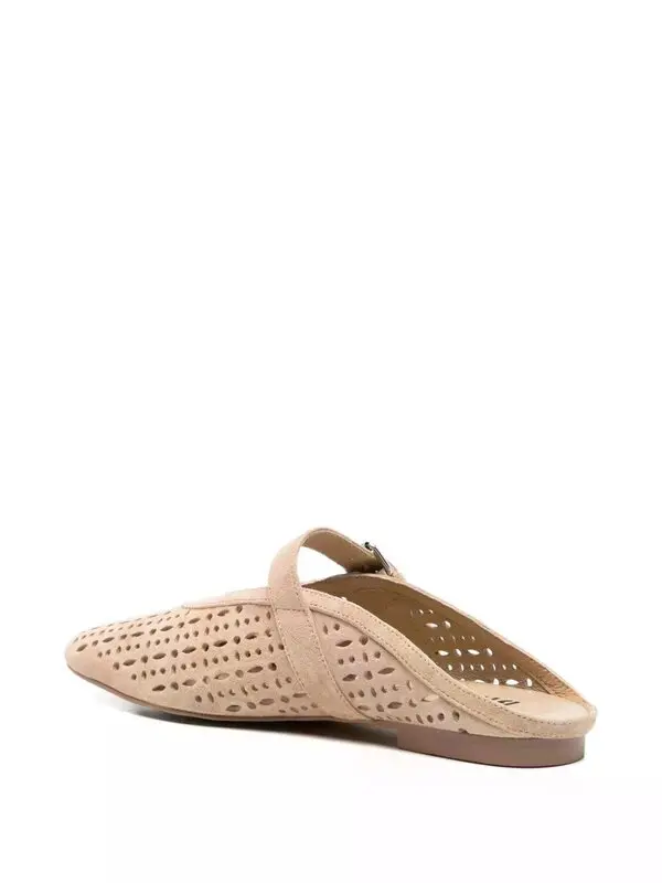 BIBI LOU Maia Cutout Flat Mules - Neutrals