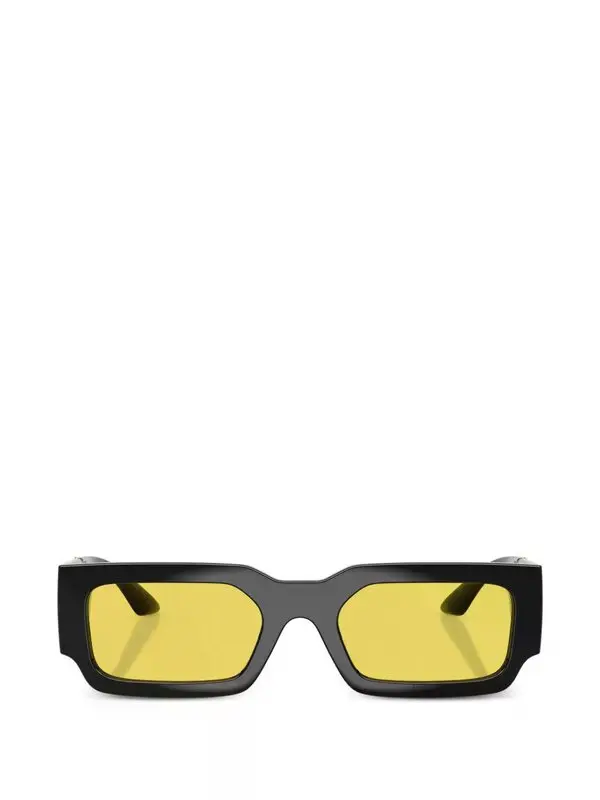 Versace Rectangle-frame Sunglasses - Black