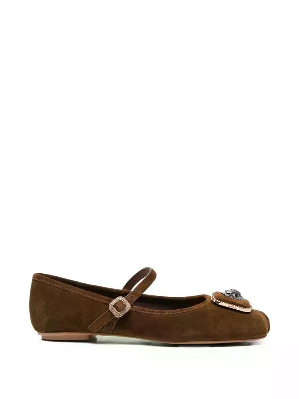 Kurt Geiger Pimlico Buckle Ballet Flats