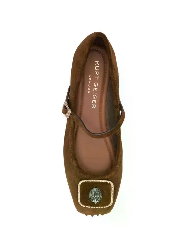 Kurt Geiger Pimlico Buckle Ballet Flats