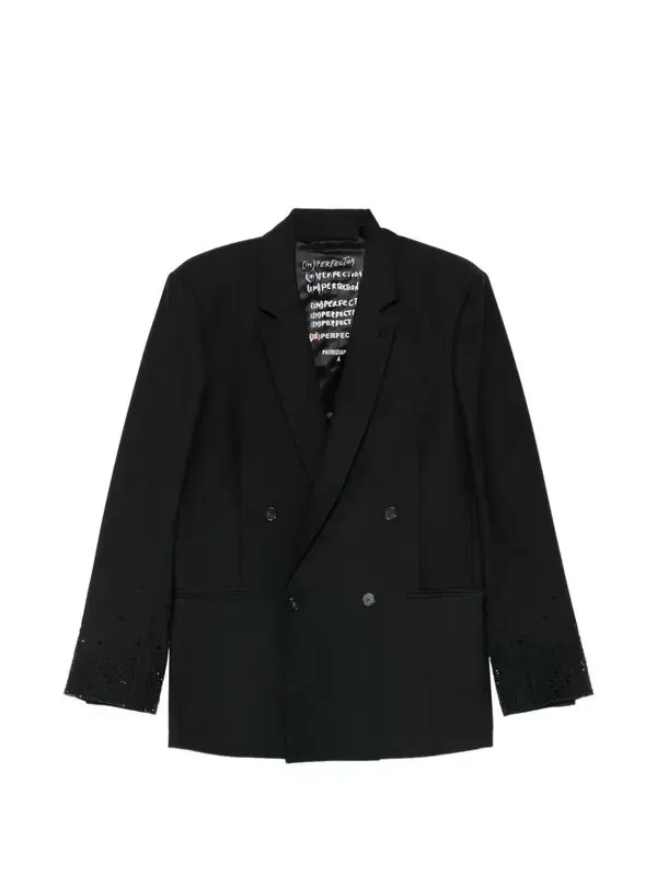Patrizia Pepe Embellished Double-breasted Blazer