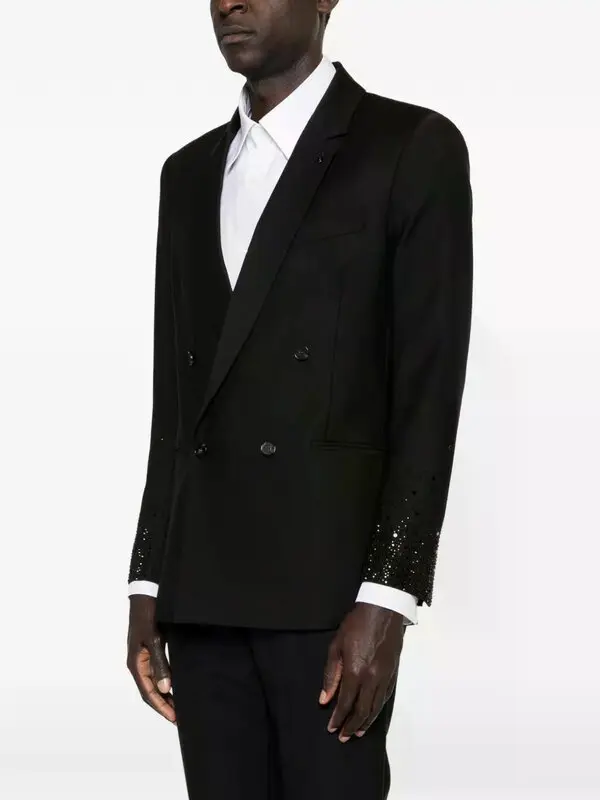 Patrizia Pepe Embellished Double-breasted Blazer