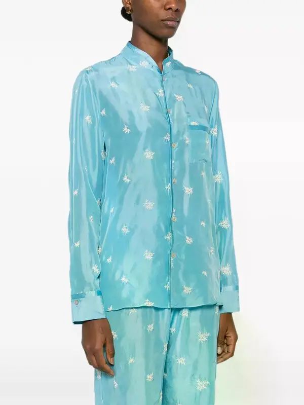 FORTE_FORTE Floral Shirt - Blue