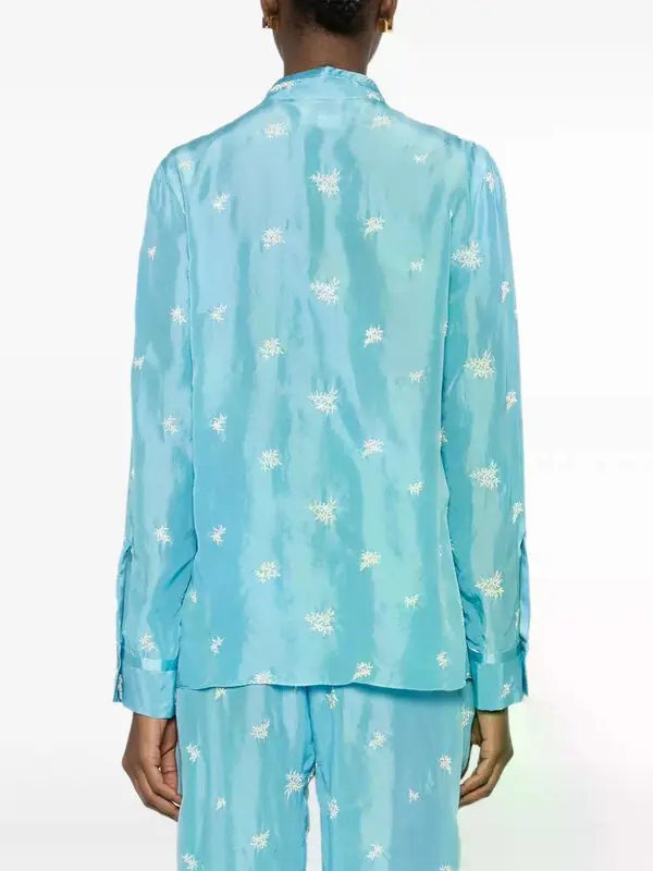 FORTE_FORTE Floral Shirt - Blue