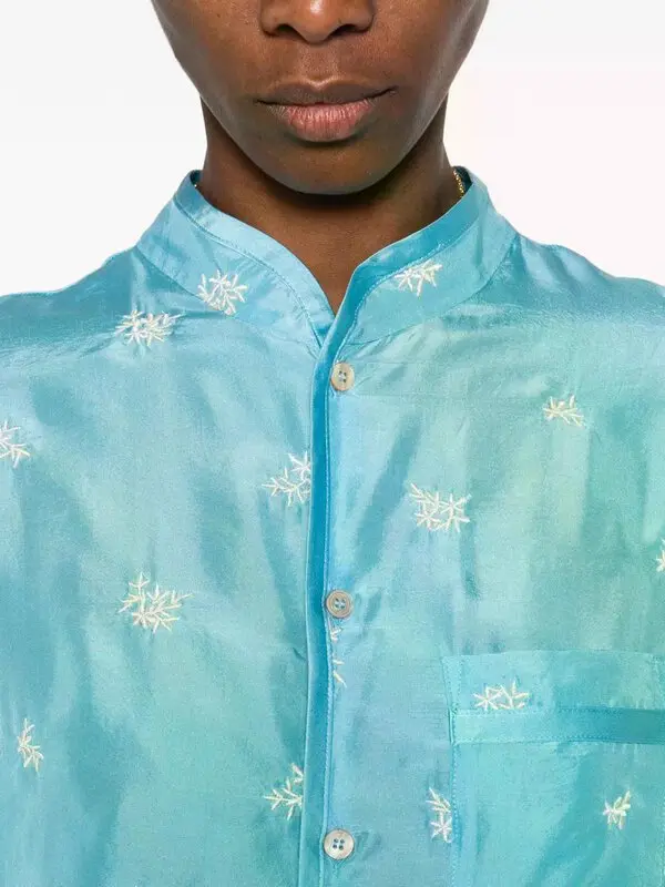 FORTE_FORTE Floral Shirt - Blue