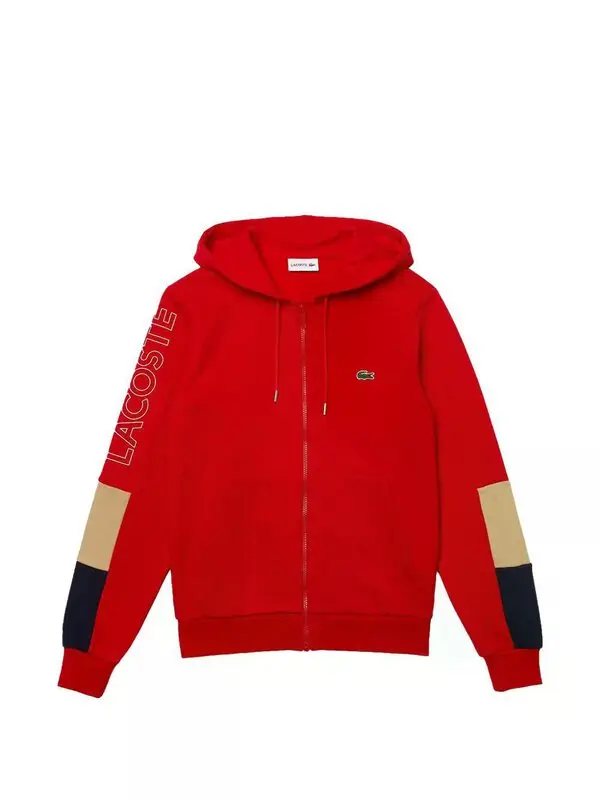 Lacoste Zip-up Hoodie - Red