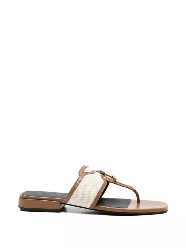 Furla Square-toe Thong Sandals