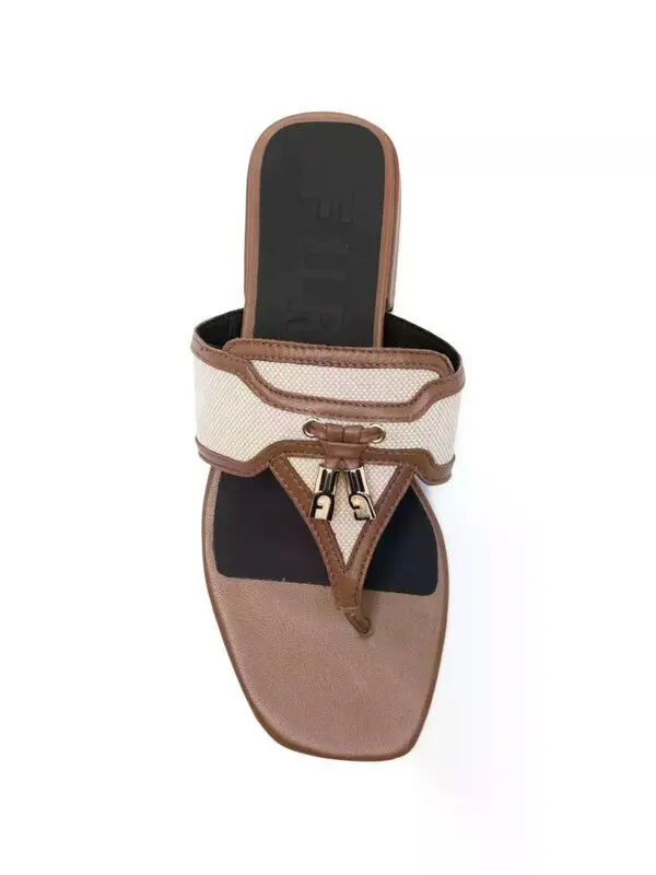 Furla Square-toe Thong Sandals