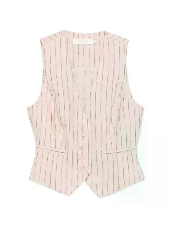Zimmermann Alchemy Striped Waistcoat