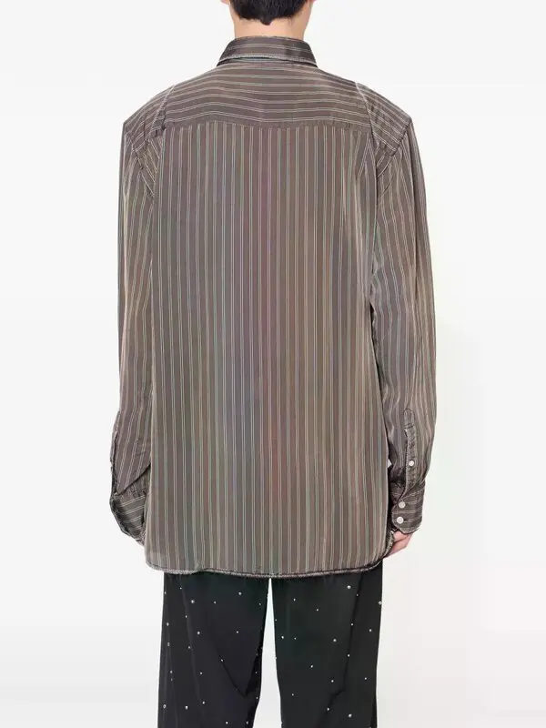 Kolor Striped Patch-pocket Shirt