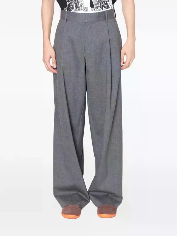 Kolor Pleated Wide-leg Trousers