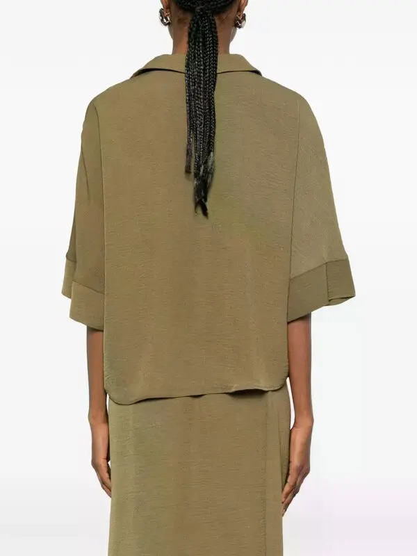 PHILIA LOFT Collared V-neck Blouse