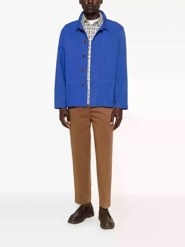 USKEES Patch-pocket Shirt Jacket - Blue