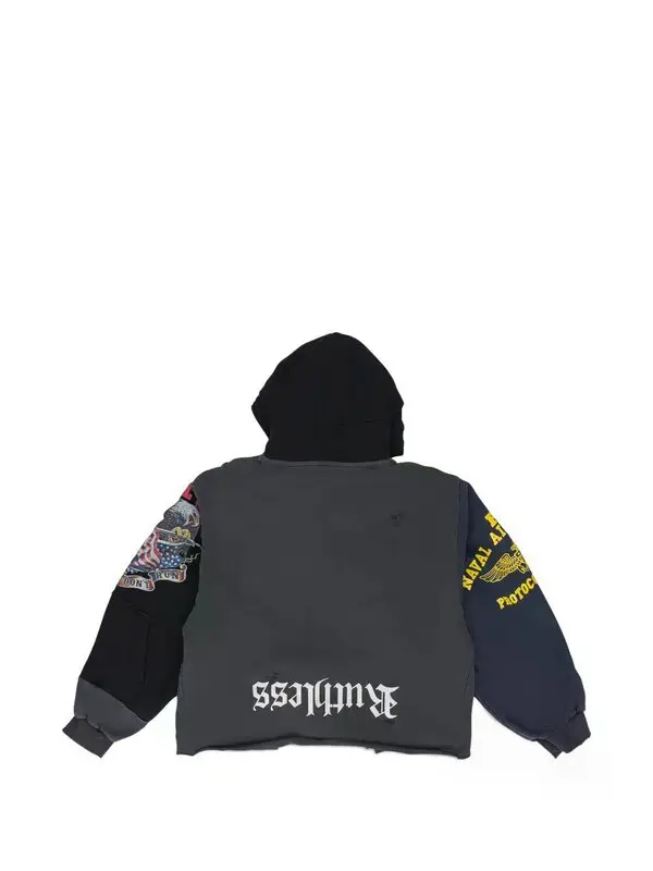PROTOCOL INDEX Upside Down Zip-fastening Hoodie