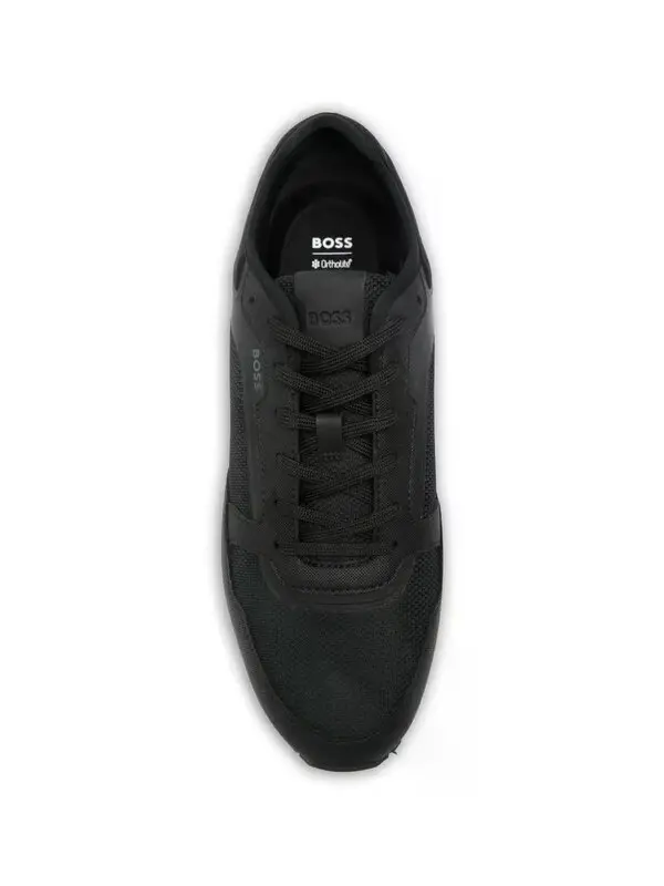 BOSS Panelled Lace-up Sneakers