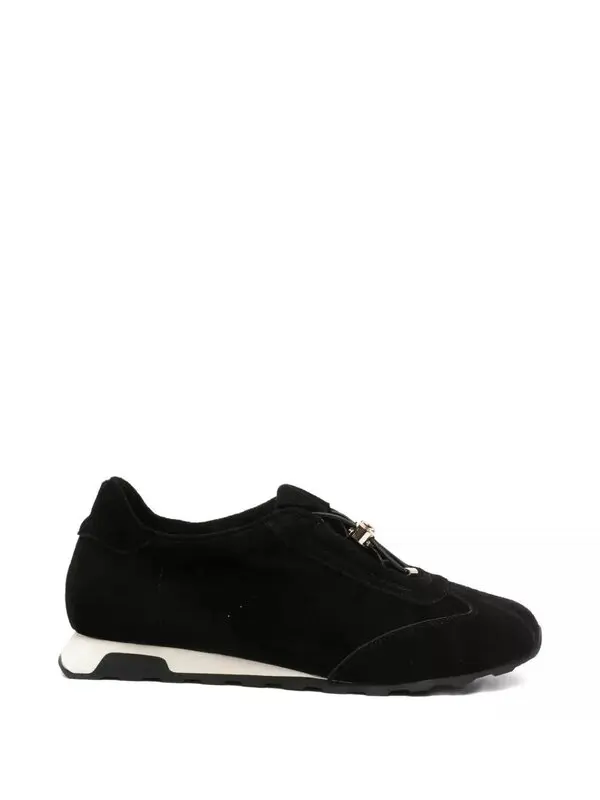 ADRIANNA FERETTI Suede Lace-up Sneakers - Black