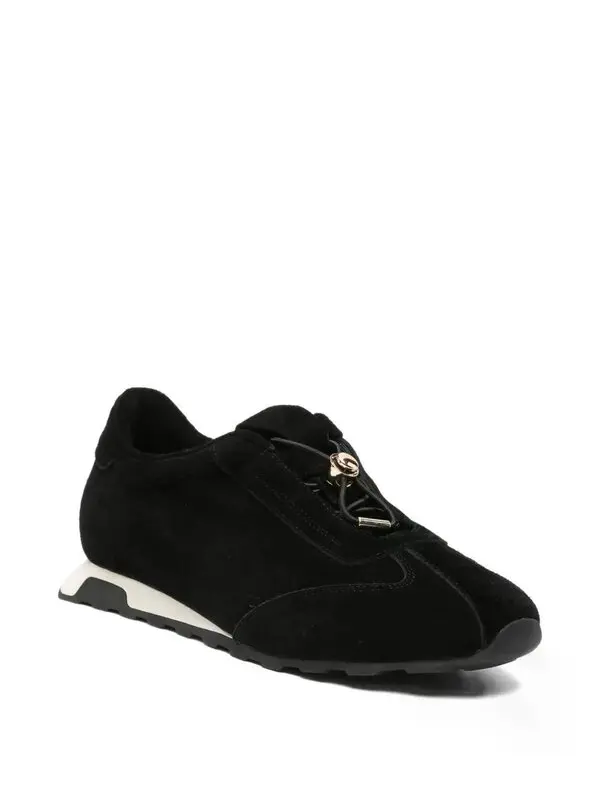 ADRIANNA FERETTI Suede Lace-up Sneakers - Black