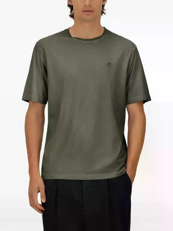 Herno Logo-embroidered T-shirt - Green