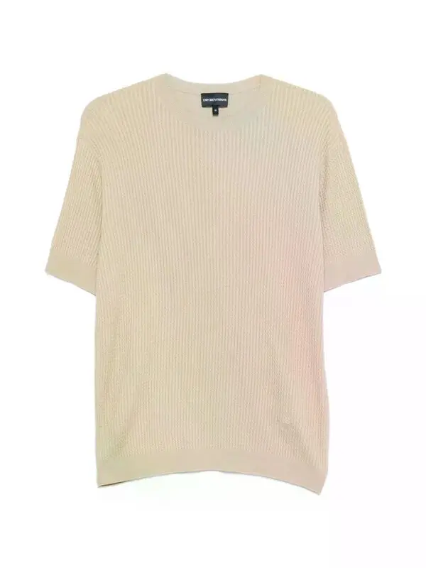 Emporio Armani Knitted Short-sleeve Sweater