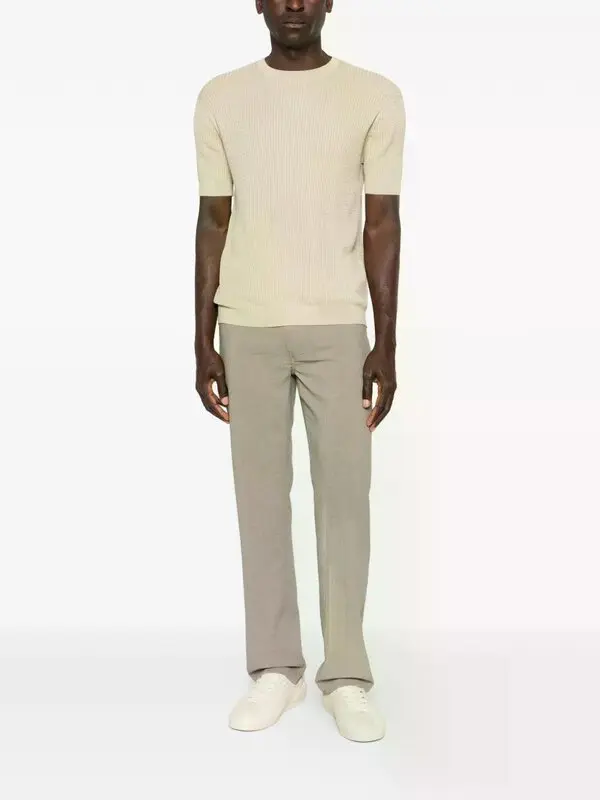 Emporio Armani Knitted Short-sleeve Sweater