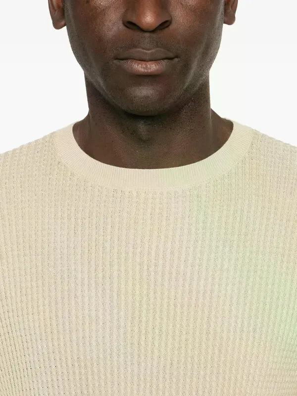 Emporio Armani Knitted Short-sleeve Sweater