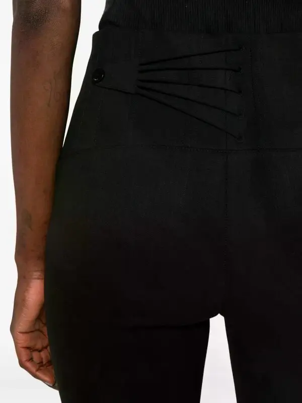Jacquemus The Arlésien" High-waisted Fitted Wool Blend Pants - Black