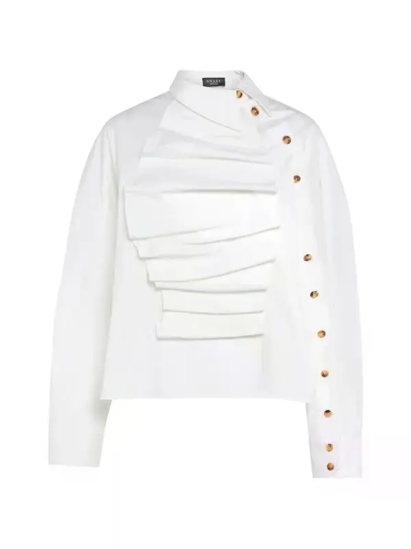 A.W.A.K.E. Mode Button-embellished Blouse