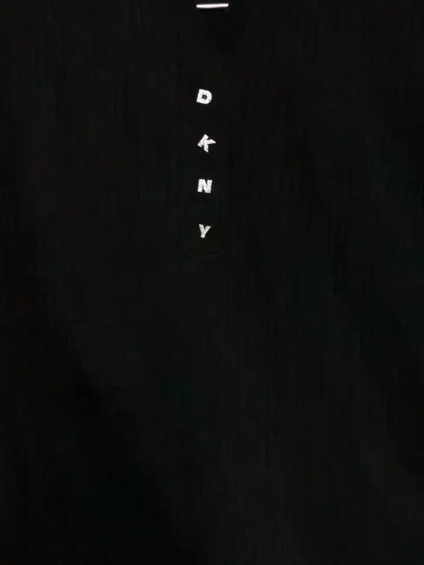 Dkny Buttoned Knit Top