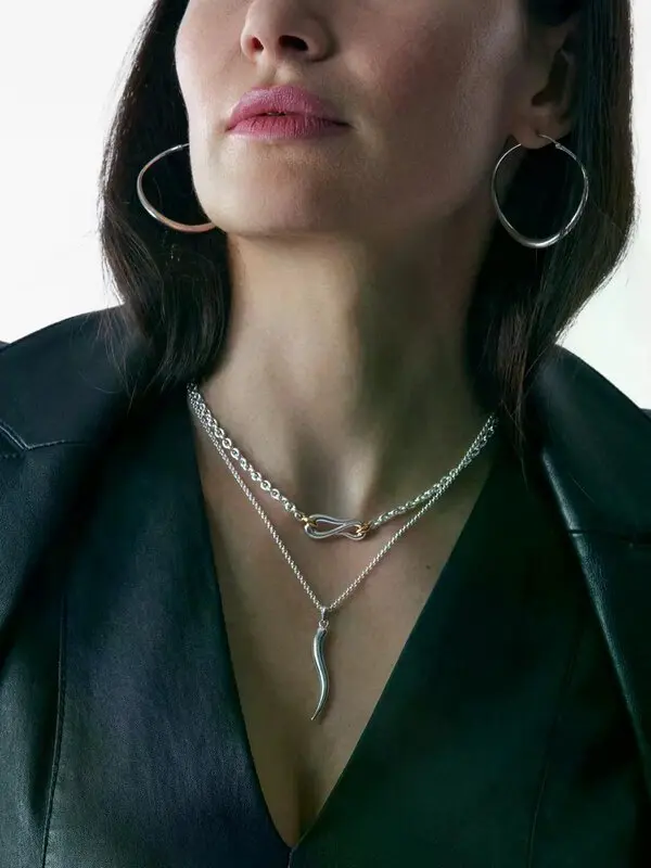 DINNY HALL Toro Horn Pendant Necklace